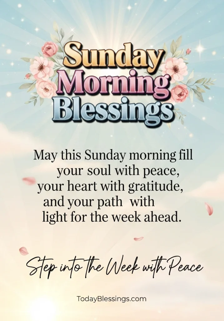 110+ Happy Sunday Blessings, Quotes & Wishes For 2025 - Today Blessings
